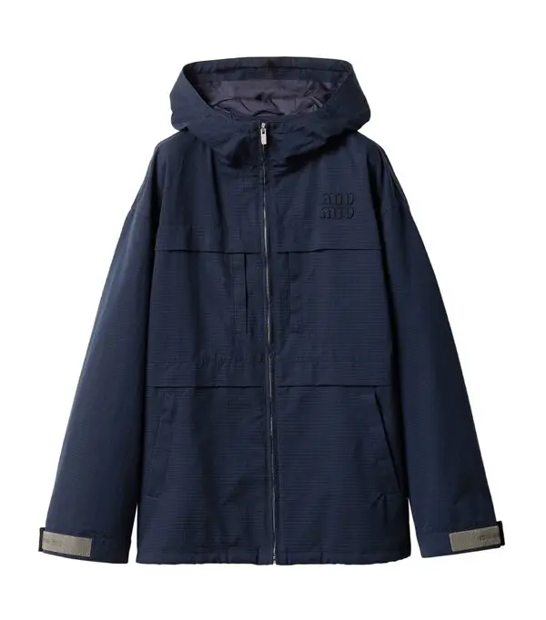 Miu Miu Ripstop Hooded Jacket