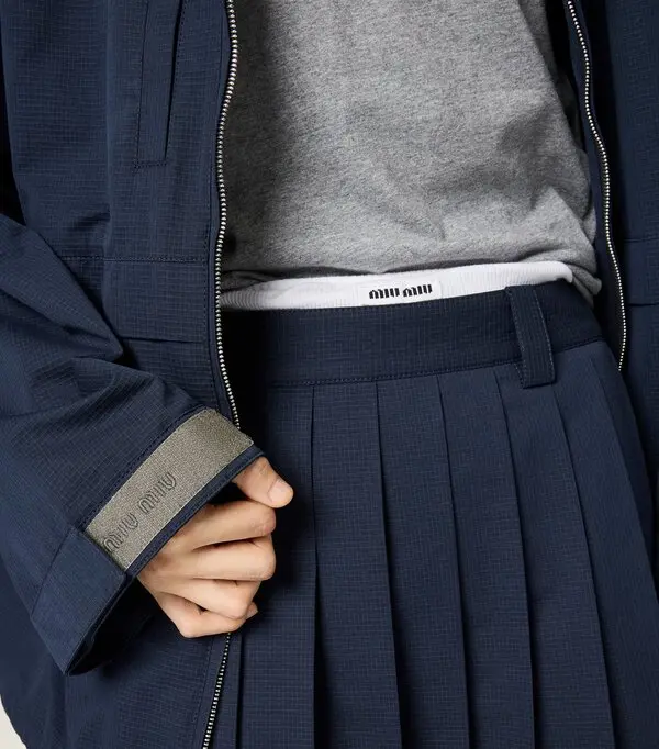 Miu Miu Ripstop Hooded Jacket