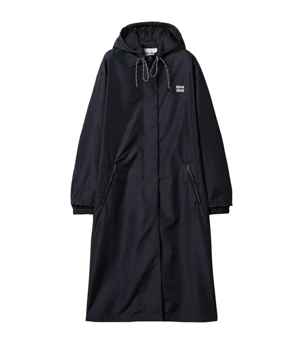 Miu Miu Technical Hooded Coat