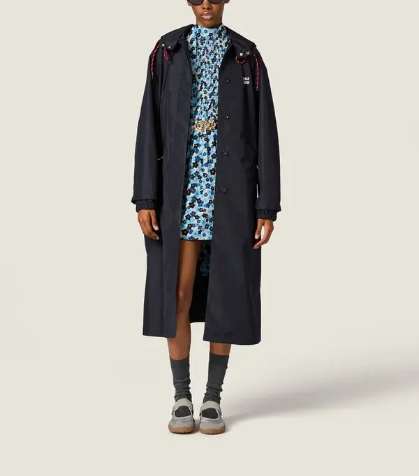 Miu Miu Technical Hooded Coat