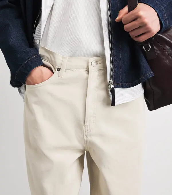 FRAME Baggy Cotton Denim Jeans