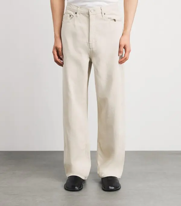 FRAME Baggy Cotton Denim Jeans
