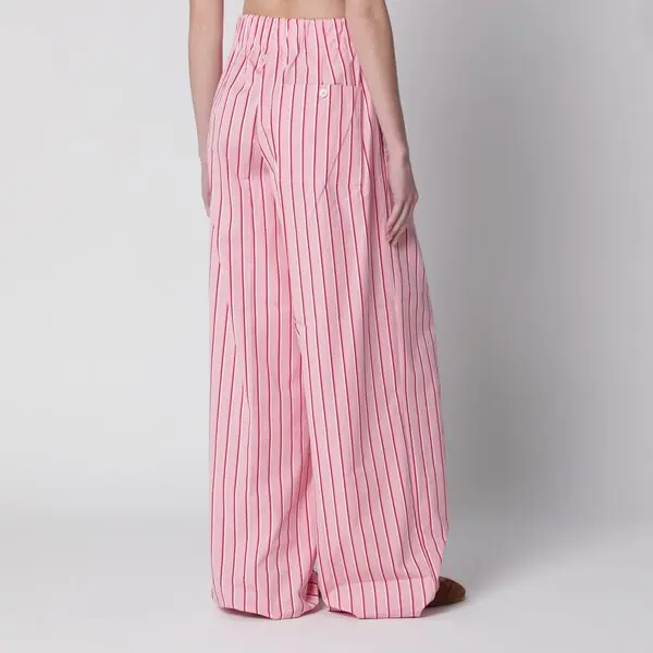 Dries Van Noten Striped Wide Leg Trousers
