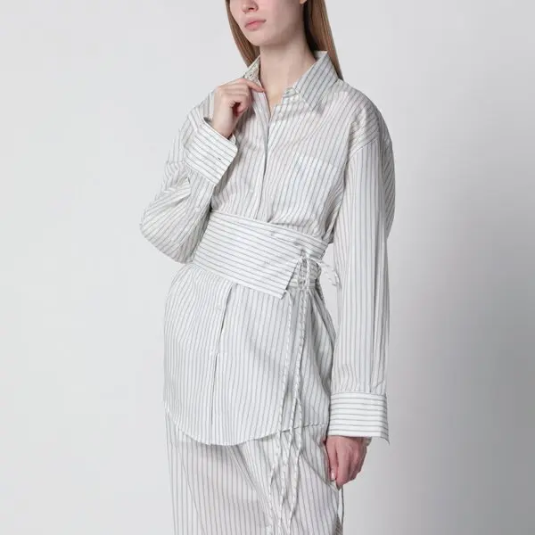 RÓHE Silk Striped Shirt With Belt