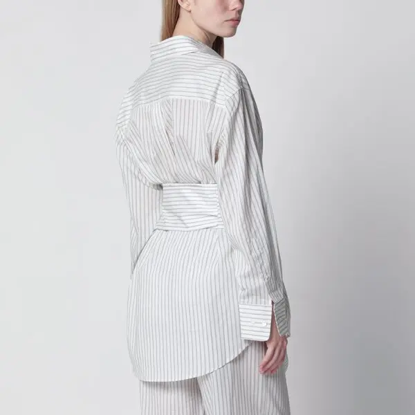 RÓHE Silk Striped Shirt With Belt