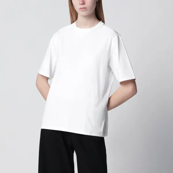 THE ROW Short-sleeve Crewneck Cotton T-shirt - White