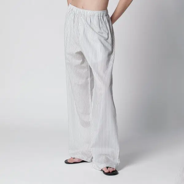 RÓHE Silk Striped Pajama Trousers
