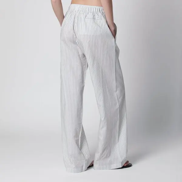 RÓHE Silk Striped Pajama Trousers