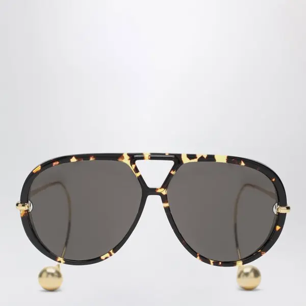 Bottega Veneta Aviator Drop Sunglasses - Brown