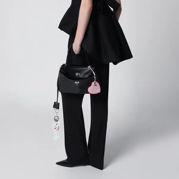 Balenciaga Small Rodeo Bag In Smooth Calf Leather With Charm
