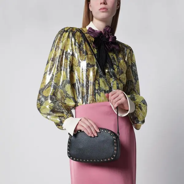 Valentino Garavani Rockstud Camera Case Crossbody Bag - Black