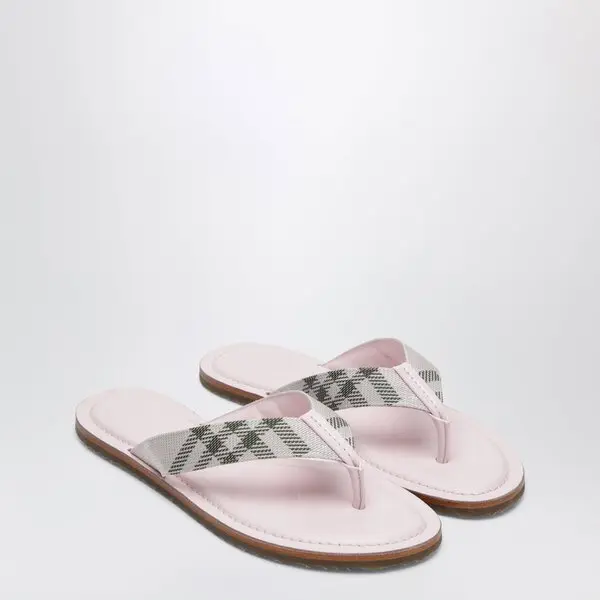 Burberry Pavilion Check Pattern Sandals - Pink