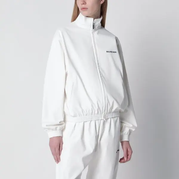 Balenciaga Back Track Jacket - White