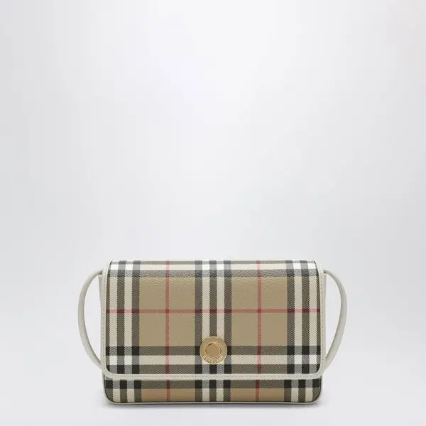 Burberry Hampshire Check Pattern Bag - Beige