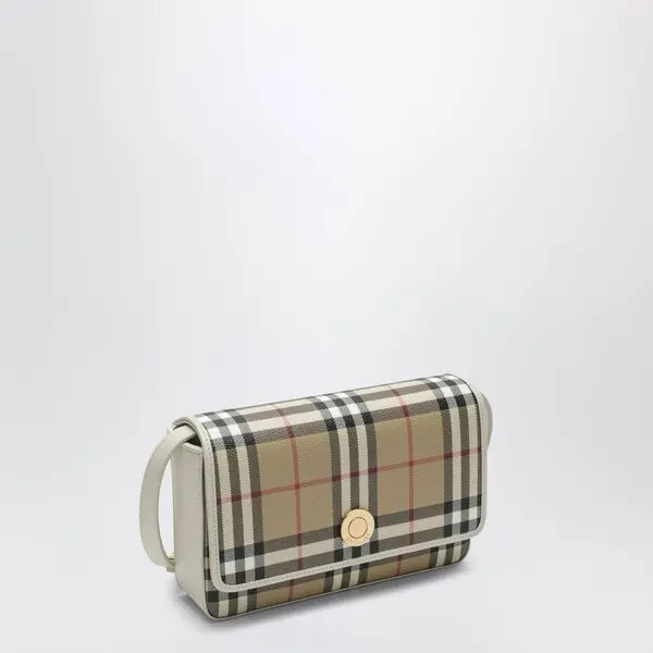 Burberry Hampshire Check Pattern Bag - Beige