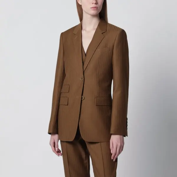 Burberry Tailored Wool And Mohair Jacket