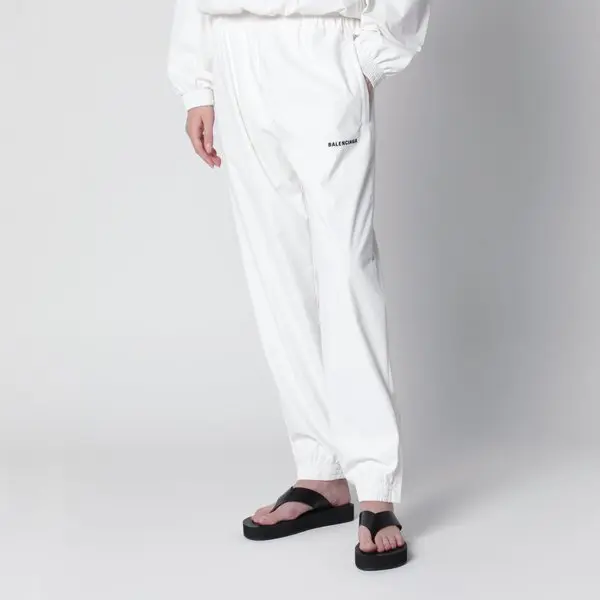 Balenciaga Logo Jogging Pants - White