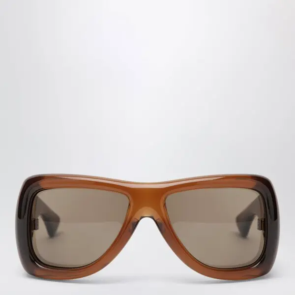 Saint Laurent Sl 902 Howl Oversized Sunglasses In Gradient - Brown