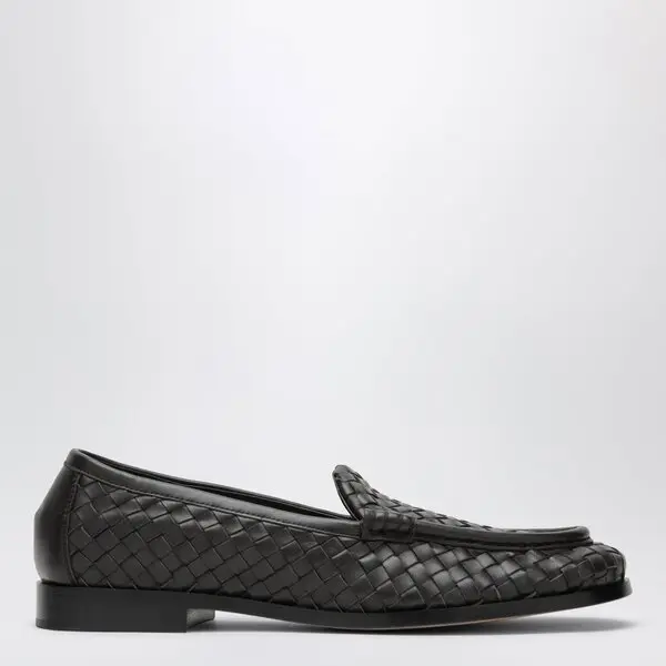 Bottega Veneta Silenzio Intrecciato Nappa Loafers - Brown