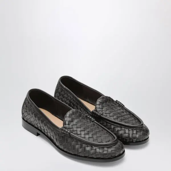 Bottega Veneta Silenzio Intrecciato Nappa Loafers - Brown