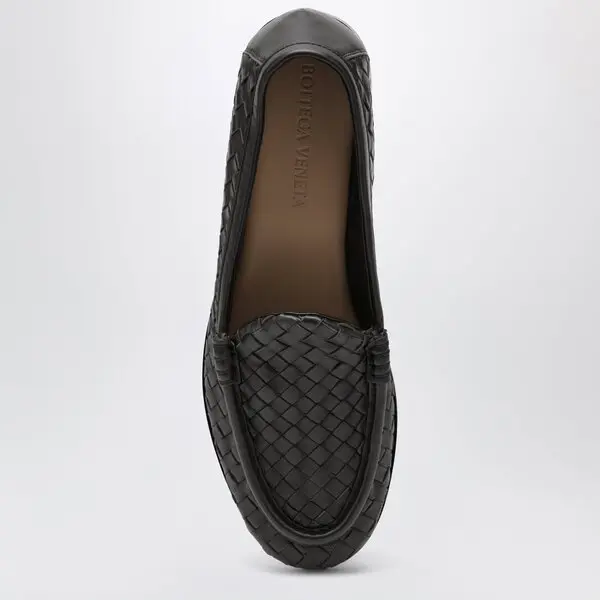 Bottega Veneta Silenzio Intrecciato Nappa Loafers - Brown