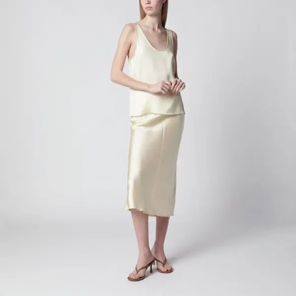 ANINE BING Lea Silk Top