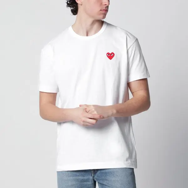 Play Comme Des Garcon Cotton T-shirt - White