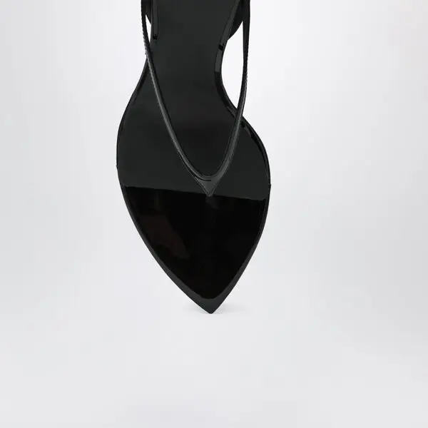 Alaïa Invisible Thong Wedge Sandals - Black