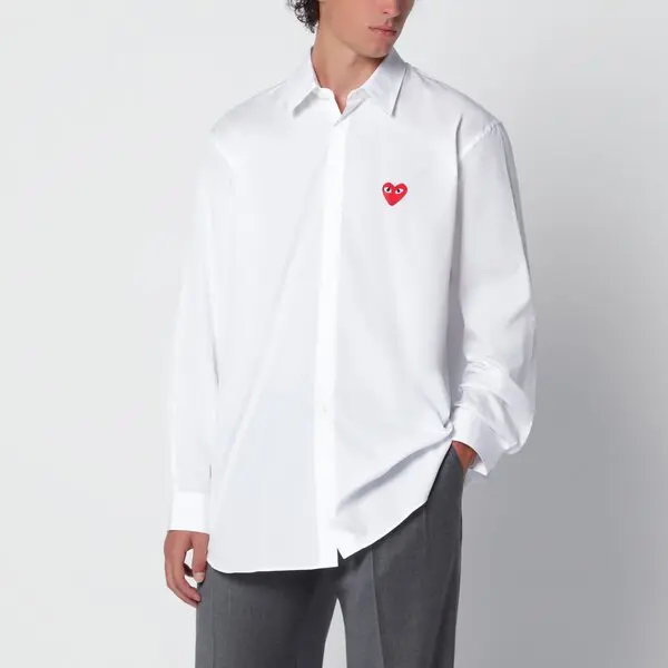 Play Comme Des Garcon Cotton Shirt - White