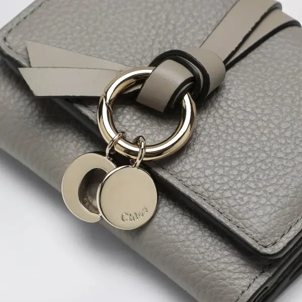 Chloé Alphabet Mini Trifold Wallet - Grey