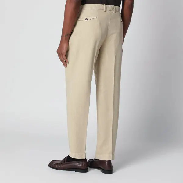 SANTANIELLO Cru Cotton And Linen Trousers - White