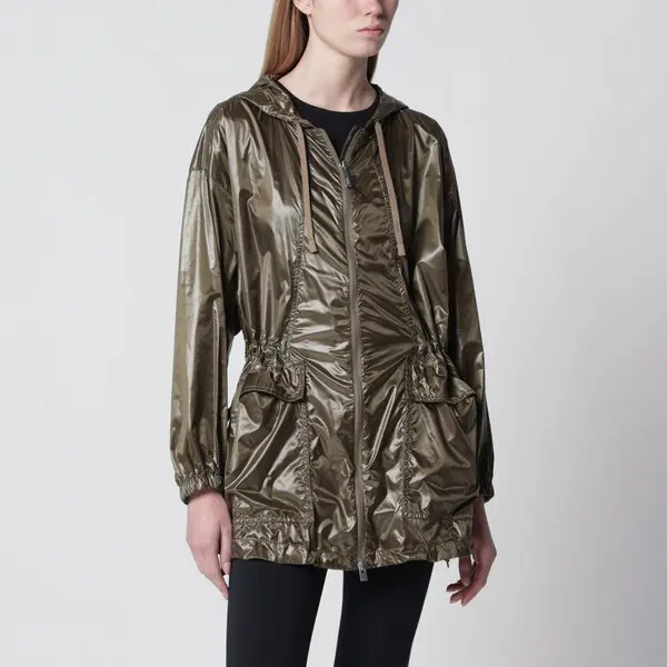 Herno Shiny Nylon Parka - Green