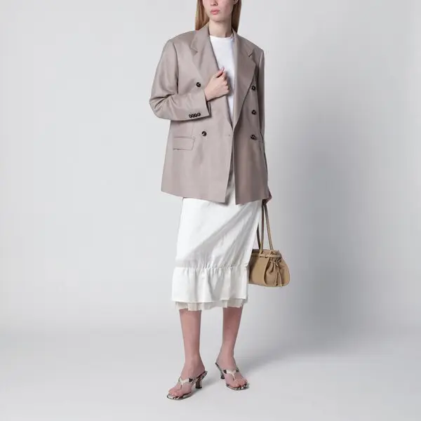 Tagliatore Wool And Silk-blend Double-breasted Blazer - Grey