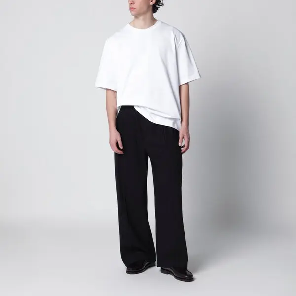 THESTROY Pinstriped Inno Trousers In Viscose Blend