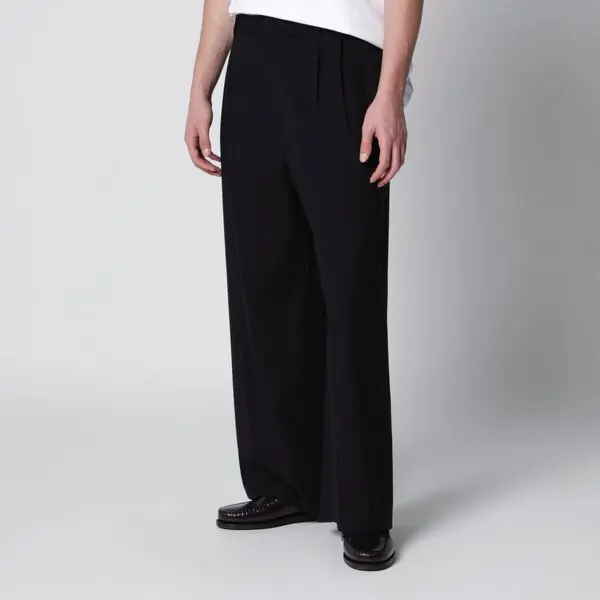 THESTROY Pinstriped Inno Trousers In Viscose Blend