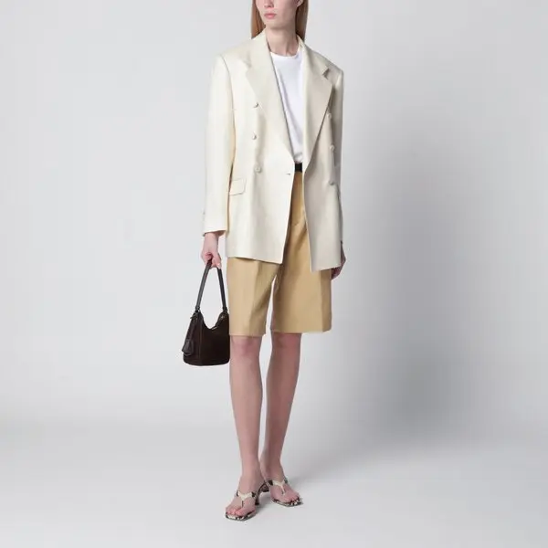 Tagliatore Linen Single-breasted Blazer - Beige