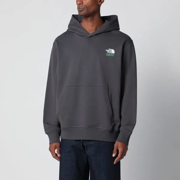 The North Face 1966 Motion Relaxed Graphic Cotton Hoodie - Grey