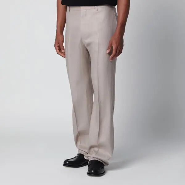 Tagliatore Linen Tailored Trousers - Beige
