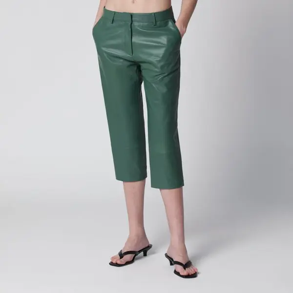THE FRANKIE SHOP Olivet Wide-leg Faux Leather Pants - Green