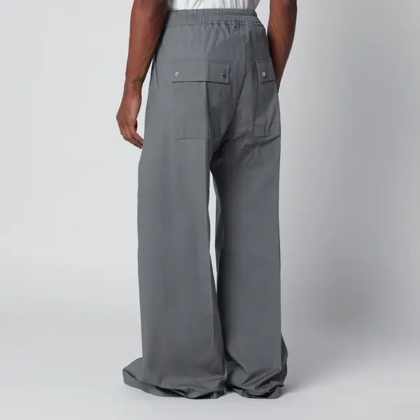 Rick Owens Wide Leg Cotton Trousers