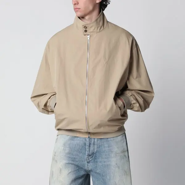 MAISON MARGIELA Cotton-blend Zip-up Jacket - Beige
