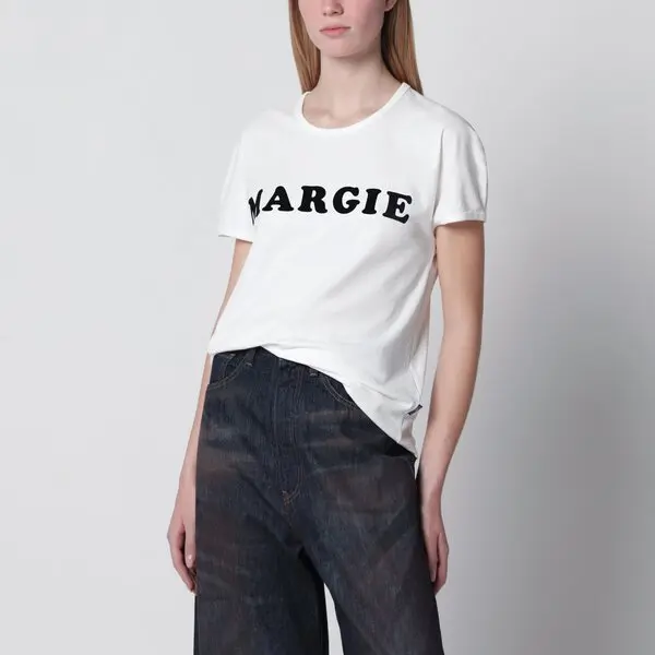 MAISON MARGIELA Vintage Jersey Cotton T-shirt - White