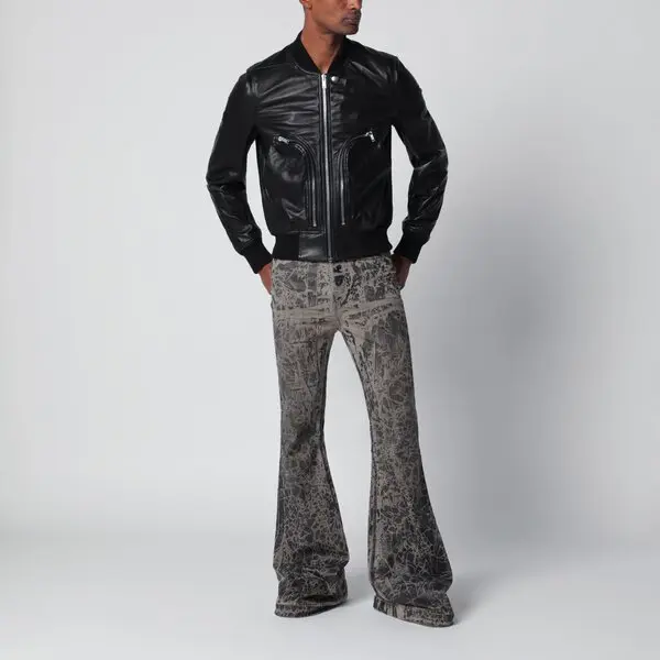 Rick Owens Bauhaus Flight Leather Jacket