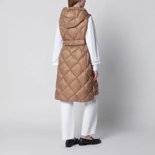 Max Mara Belted Down Jacket - Beige