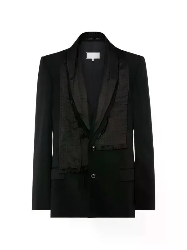 MAISON MARGIELA Scarf Blazer - Black