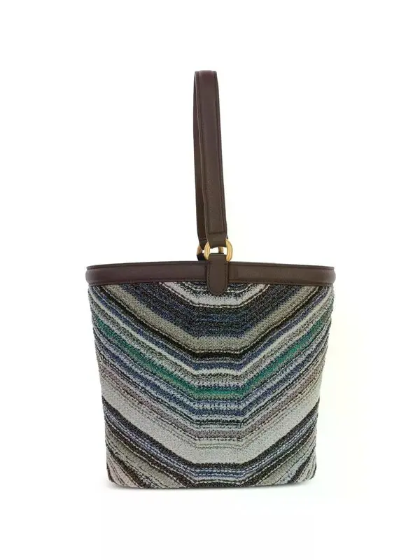 Missoni Chevron Knit Shoulder Bag - Blue