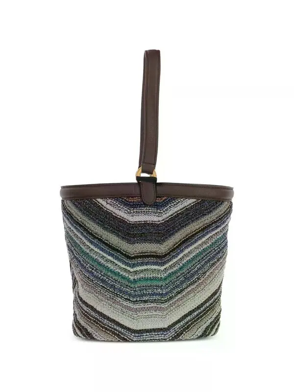 Missoni Chevron Knit Shoulder Bag - Blue