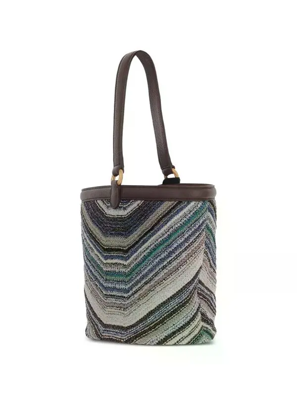 Missoni Chevron Knit Shoulder Bag - Blue