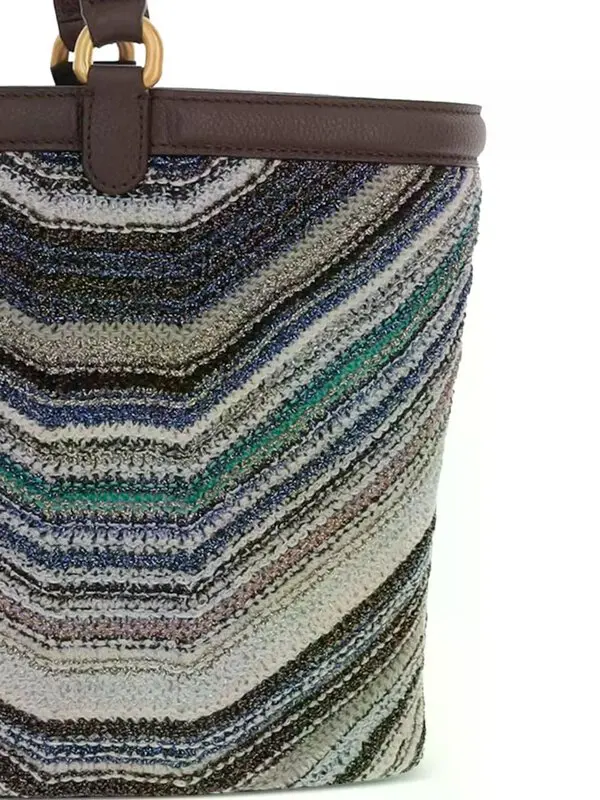 Missoni Chevron Knit Shoulder Bag - Blue