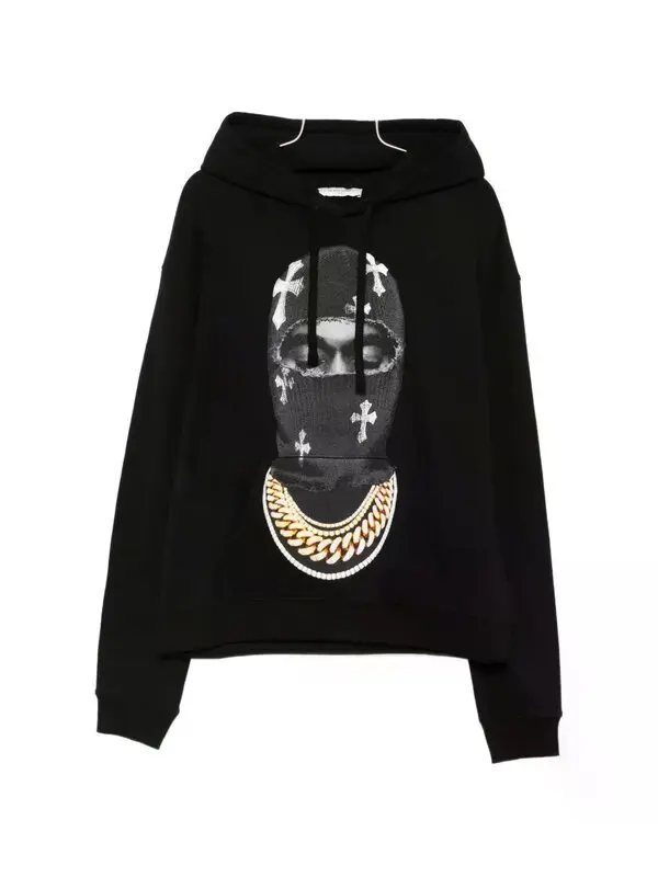 IH NOM UH NIT Graphic-print Hoodie - Black